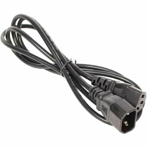 Кабель питания для ИБП C14 C13 GoPowe монитор-системный блок 3*0.75мм 220в 10А - 1.8м чёрный