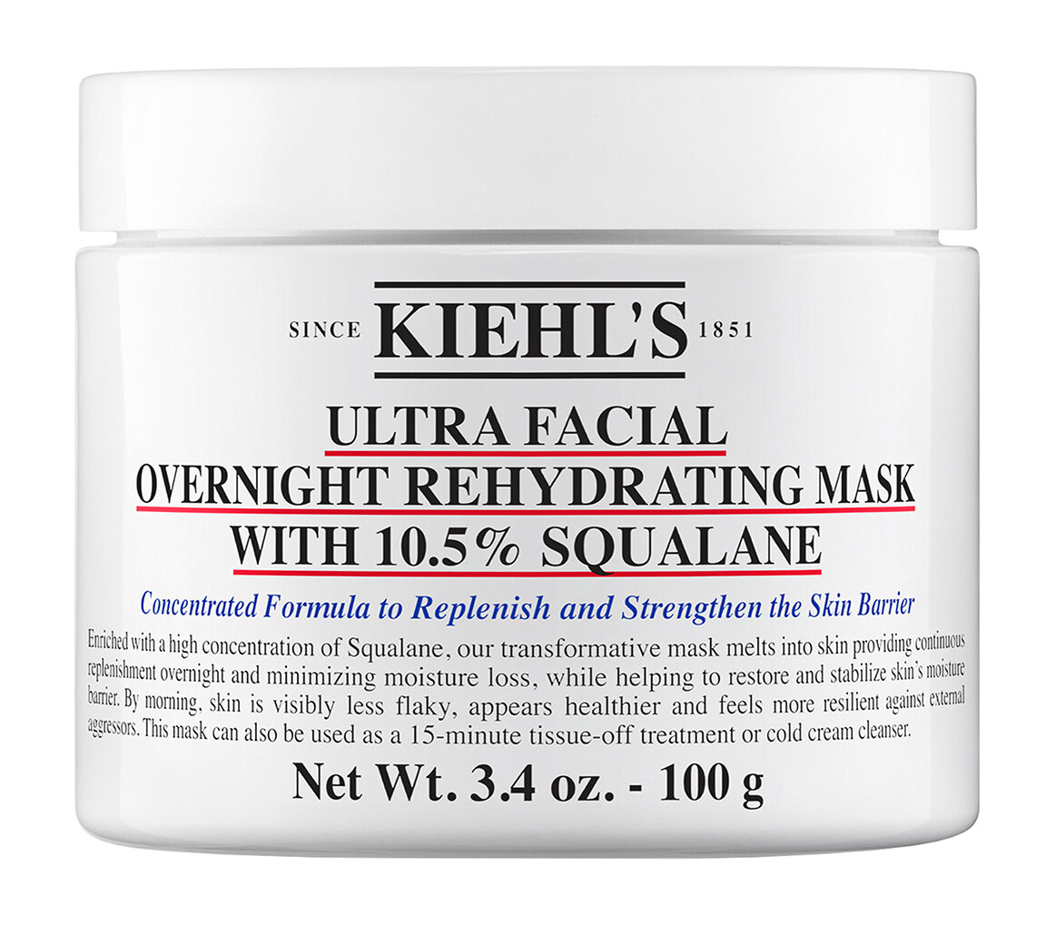 Ночная увлажняющая маска для лица с 10,5% сквалана Kiehl's Ultra Facial Overnight Rehydrating Mask With 10,5% Squalane /100 мл/гр.