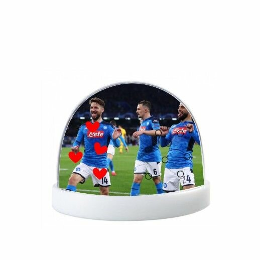 Водяной шар Наполи, SSC Napoli №7, Блестки-сердечки