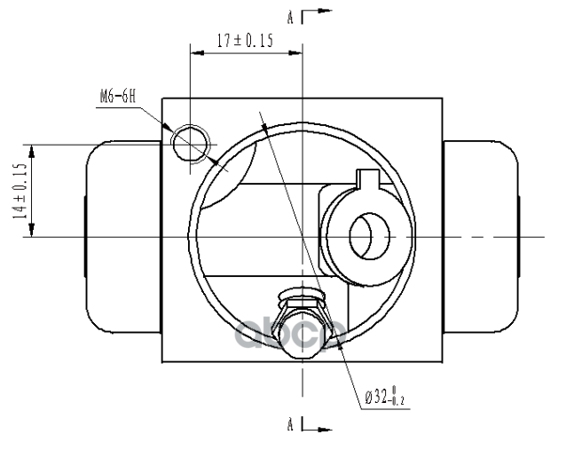 Цилиндр тормозной! задн. прав. 4WD d=19мм Renault Duster 10> Trialli арт. CF0946