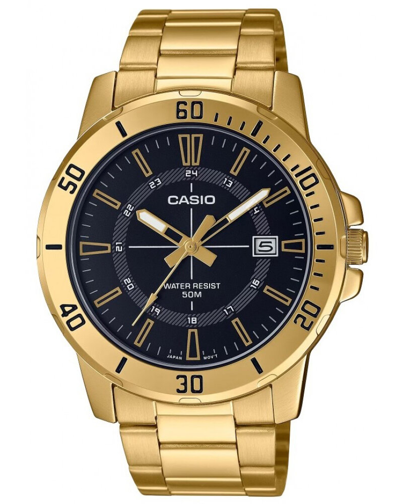 Наручные часы CASIO Collection, черный/золотой/белый — фото 1