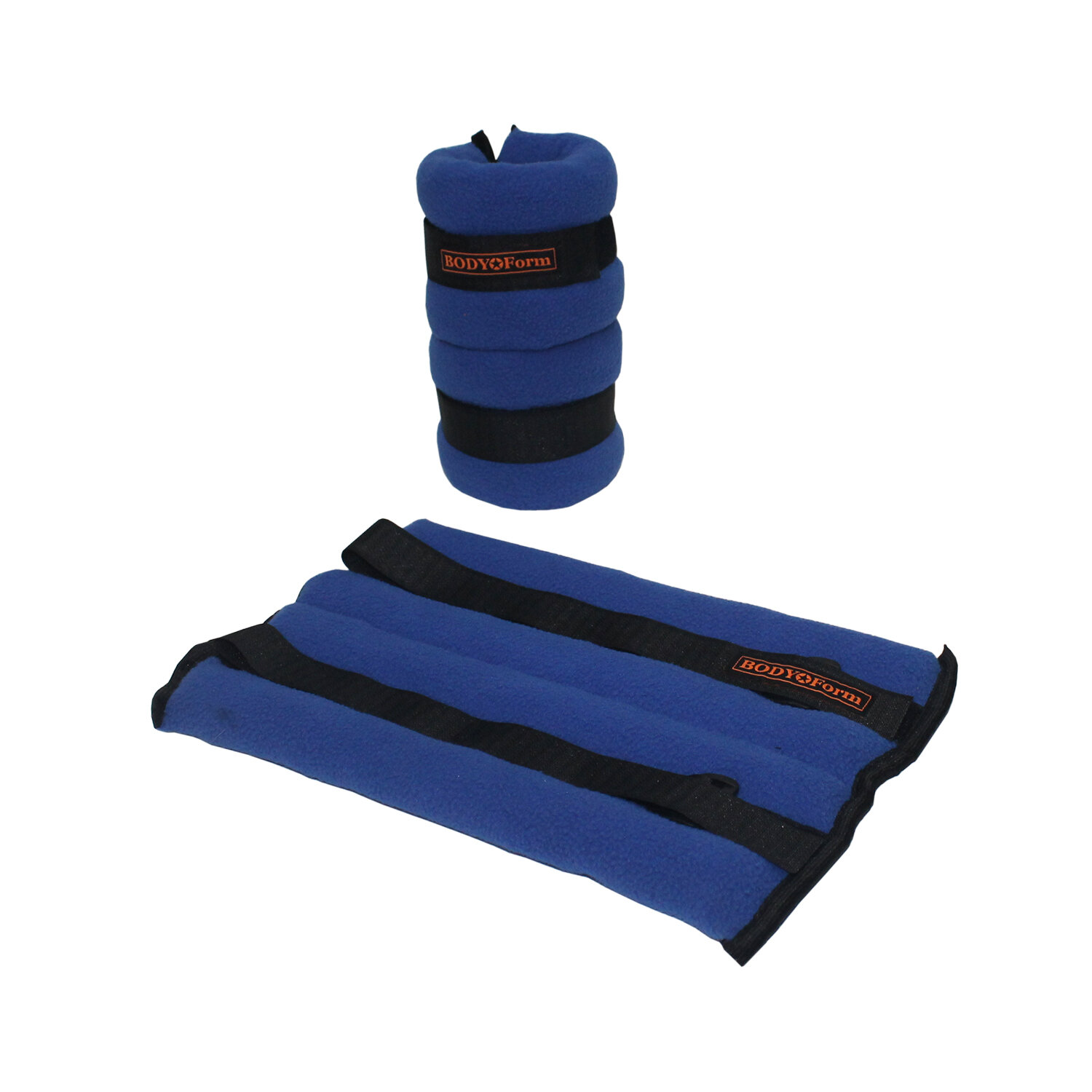 Утяжелитель флисовый Bf-wun04, универсальный, 2 шт, 1000 грамм, синий