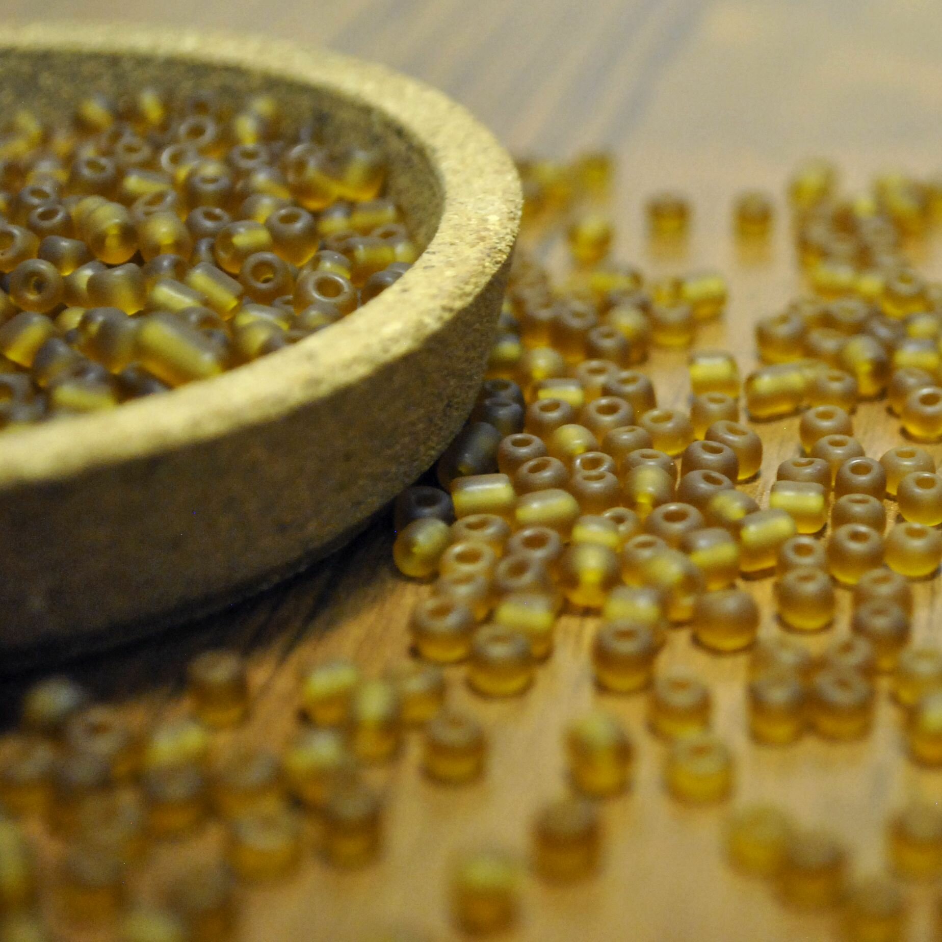 Бисер №6 Коричневый Матовый