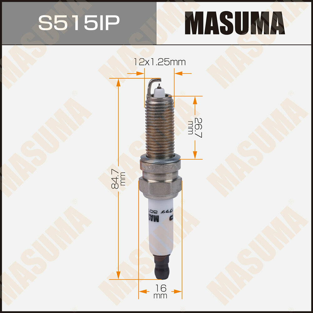 Свеча зажигания Masuma S515IP Iridium + Platinum (SILZKR8E8G)