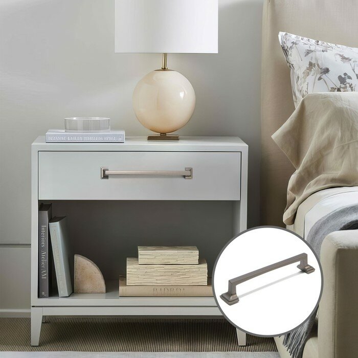 Ручка-скоба CAPPIO RSC038, цинк, м/о 160 мм, цвет графит