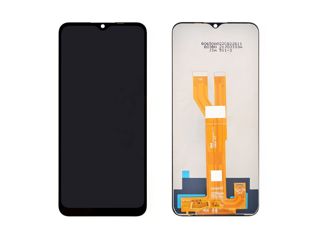 Дисплей (экран) в сборе с тачскрином для Realme C21, C11 2021, Narzo 50i черный (Premium LCD) / 1560x720