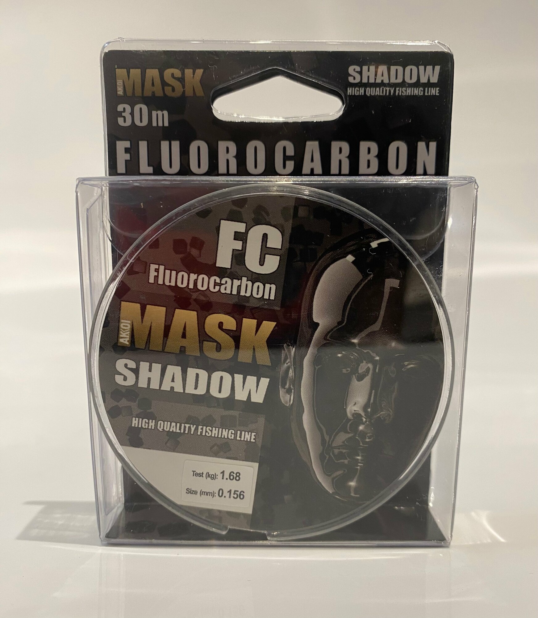Флюорокарбоновая леска AKKOI MASK SHADOW 0.156, 30 м, тест 1,68 кг