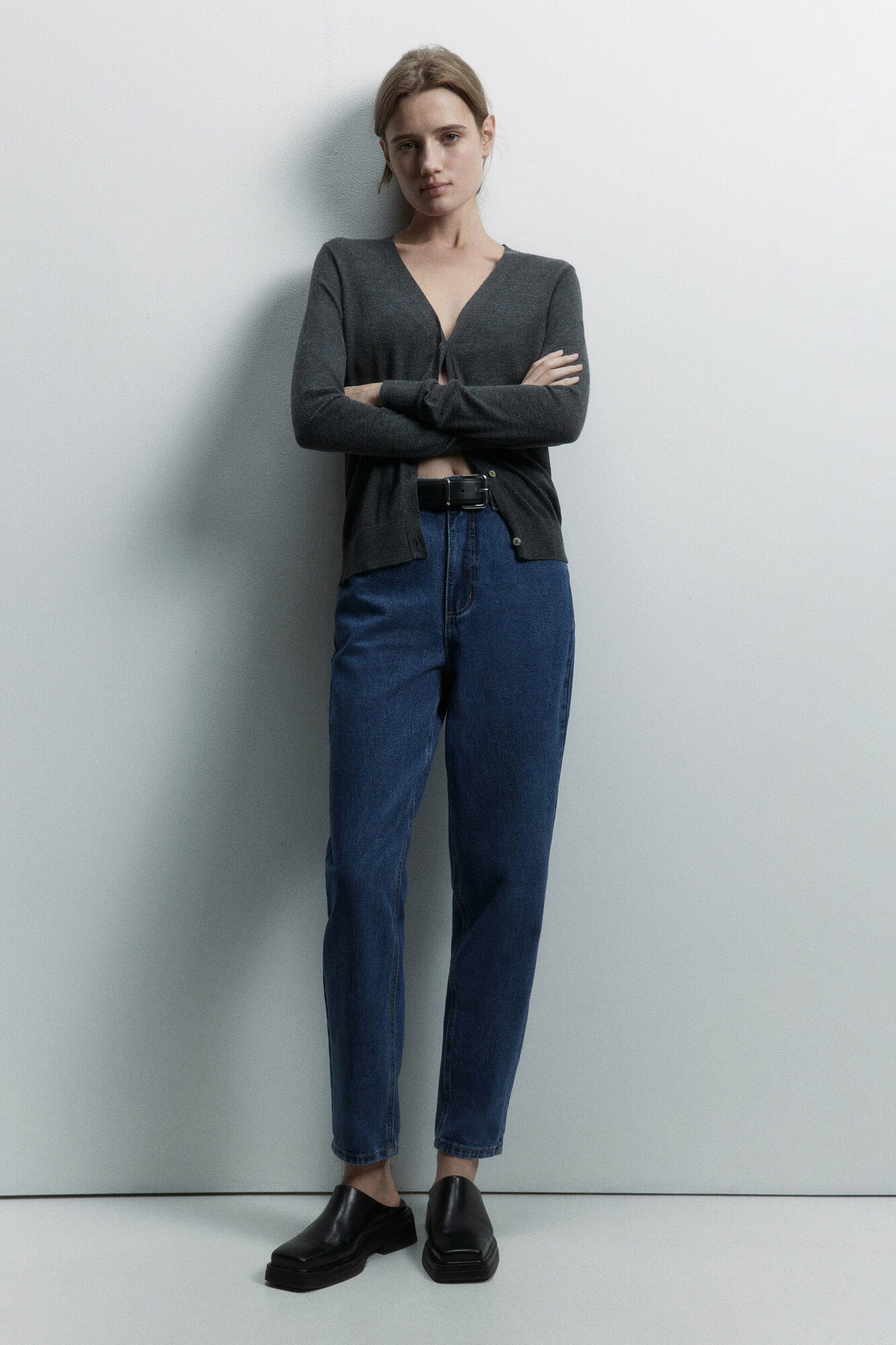 Джинсы мом Basic 