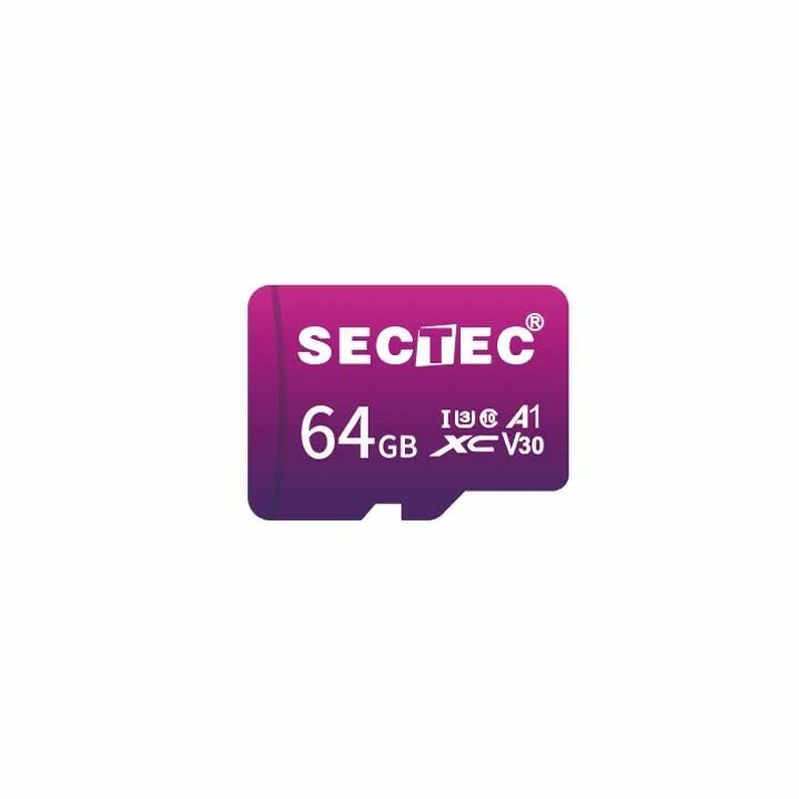 Карта памяти microSD SECTEC для камер видеонаблюдения UHS-I Speed Class U3 V30 A1(Тайвань)