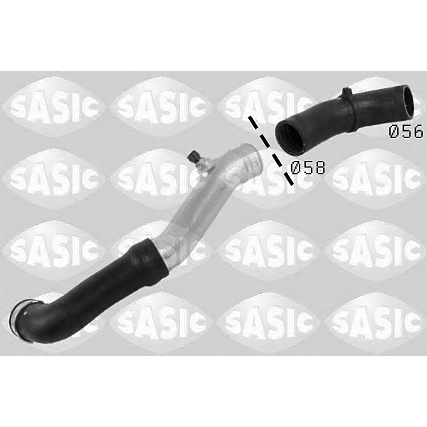 SASIC 3356024 (11617799397) патрубок интеркулера\BMW (БМВ) e46 2.0 d m47 01