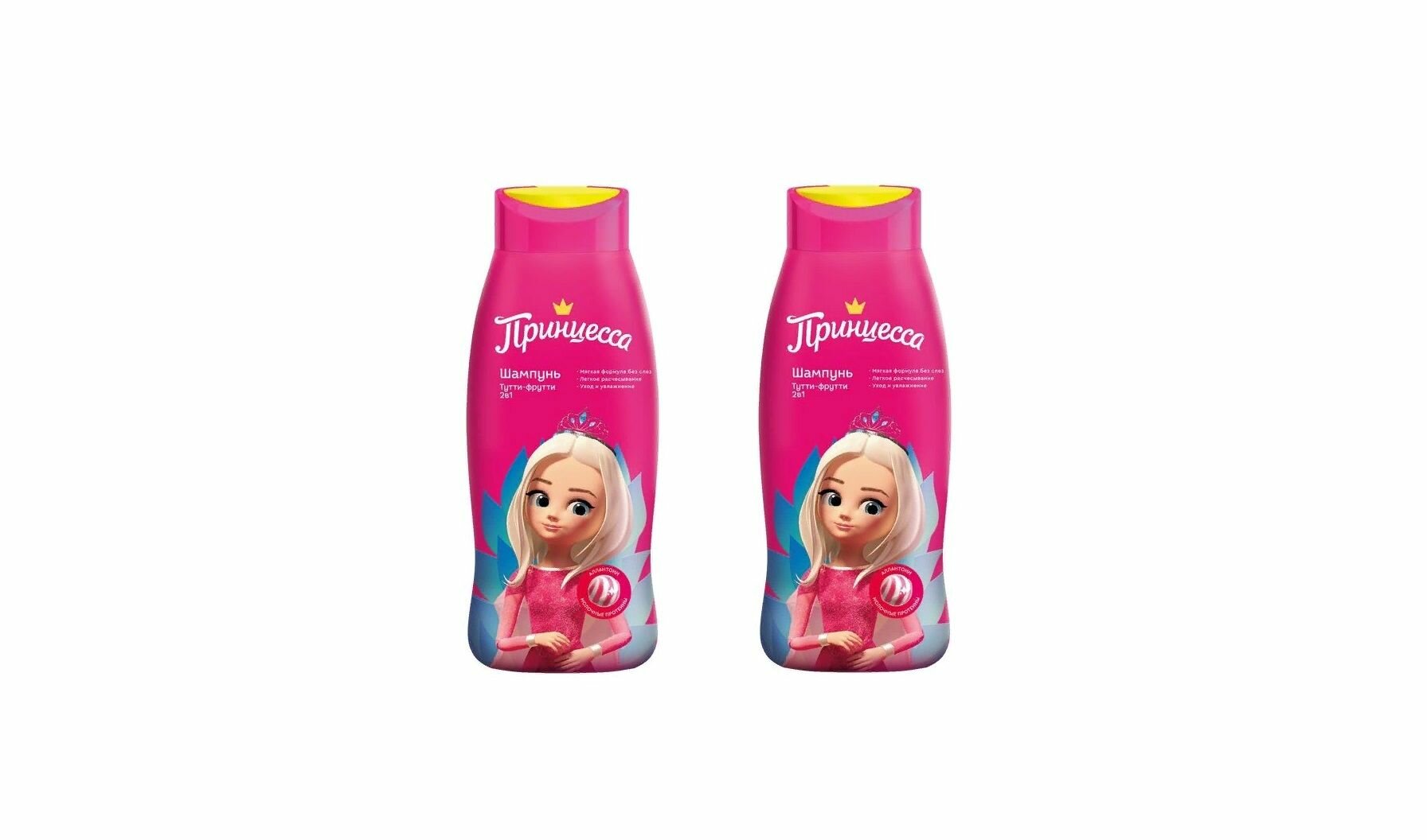 Принцесса Шампунь для волос "Тутти-Фрутти", 2в1, 400 мл, 2 штуки