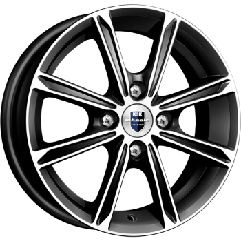 Диск K&K Флэш 5x14 4x98 dia:58,6 алмаз чёрный