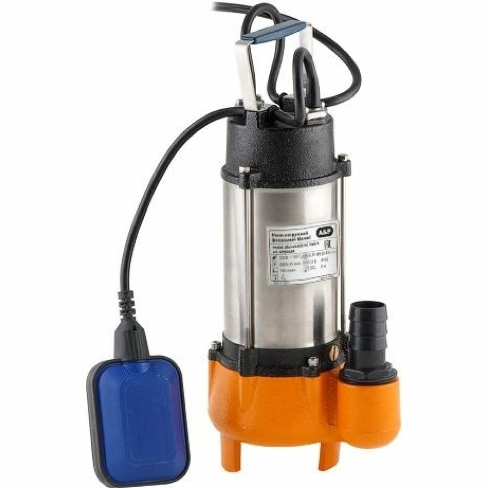 Погружной фекальный насос A&P Marvel 600 FC 150/8 AP02A04, 20 мм, для выкачивания загрязненной воды