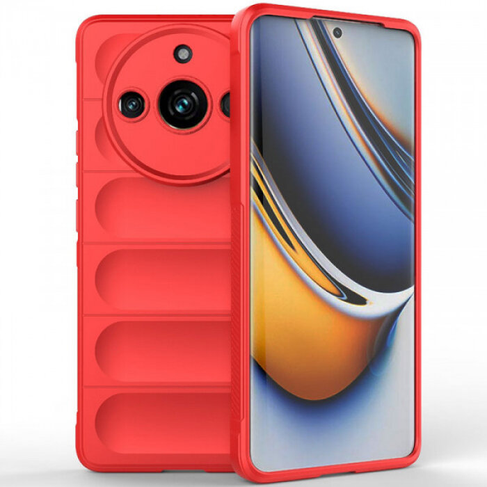 Flex Silicone Противоударный чехол для Realme 11 Pro / 11 Pro Plus с защитой камеры и микрофиброй