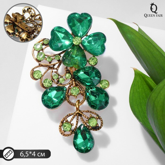 Брошь, стразы