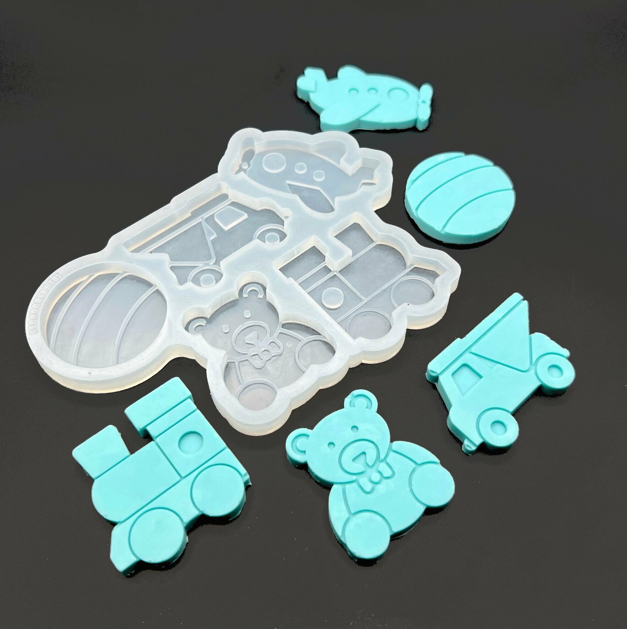 Силиконовая форма молд для шоколада Микс 23 февраля мини