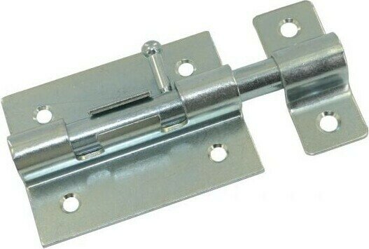 Задвижка дверная 82 мм ЗД-07, белый цинк STARFIX SMP-98639-1