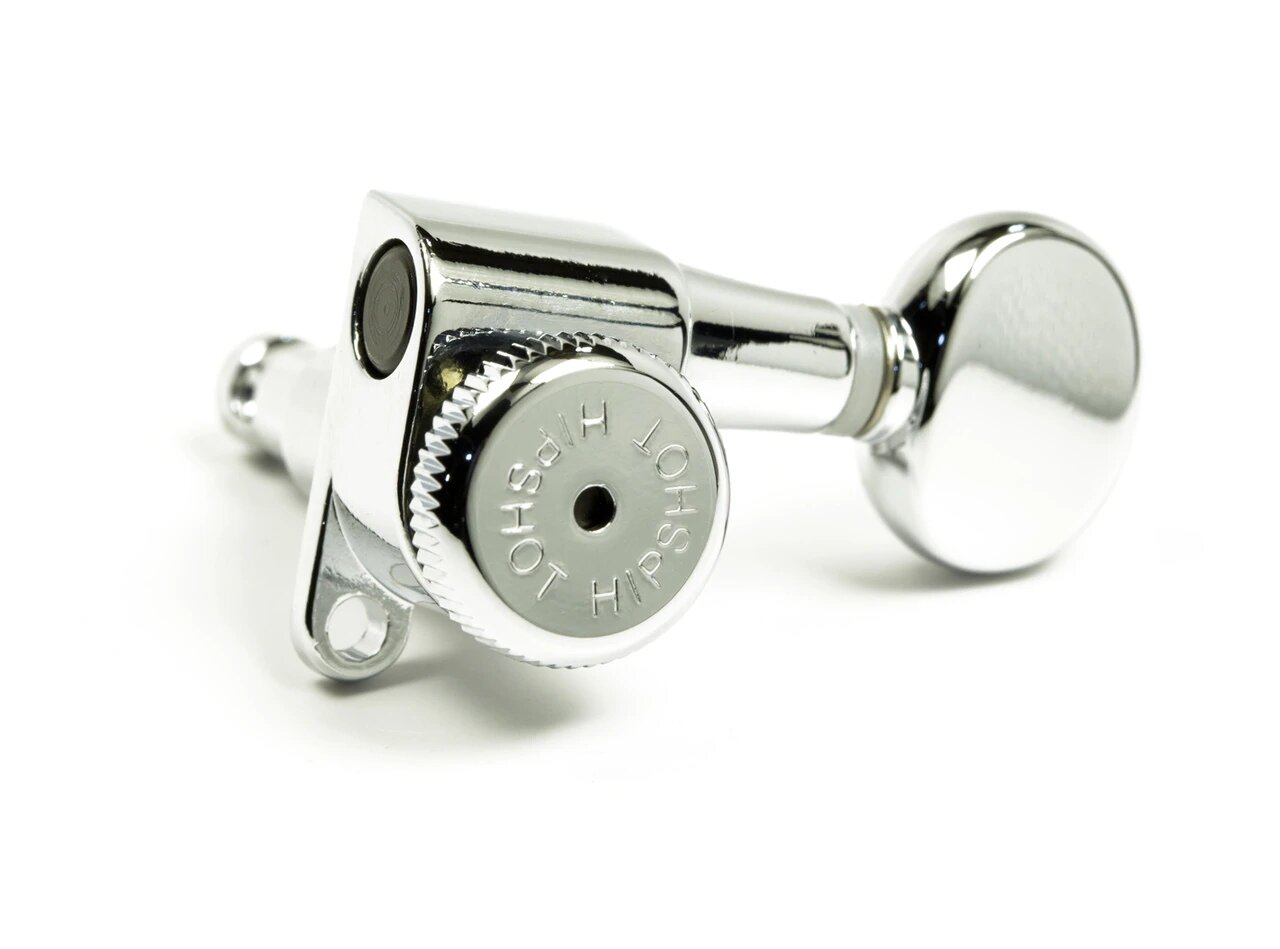 Колки 6 в линию локовые HIPSHOT UPGRADE KIT GRIP-LOCK CLOSED 6K1EL0C-05, хром