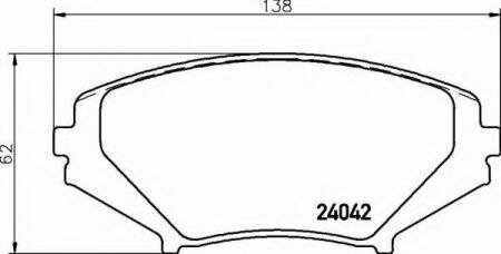 Комплект колодок торм. FR MAZDA RX-8 Brembo P49034
