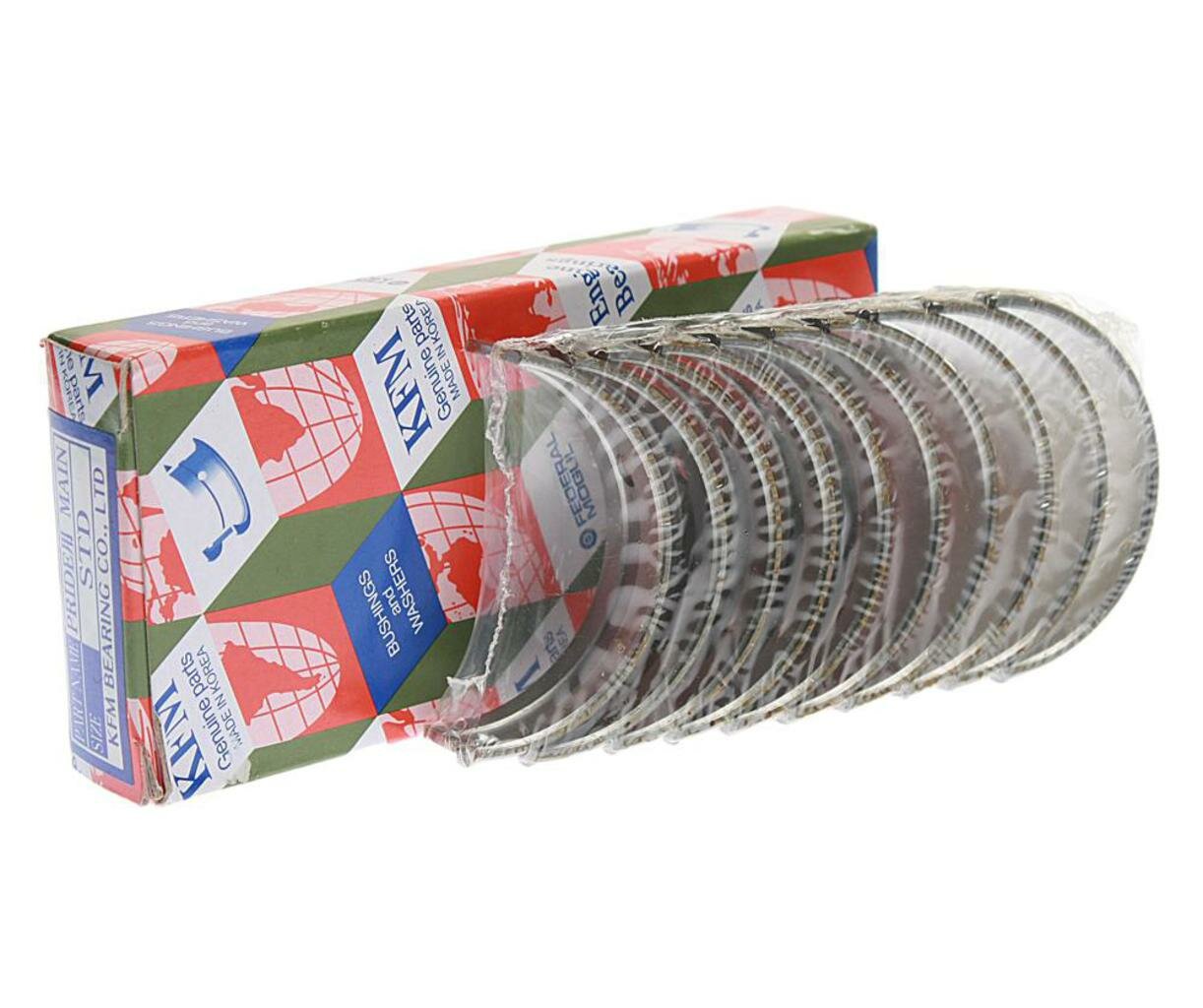 Вкладыши KIA Rio (00-) (1.3/1.5), Spectra, Sephia (97-) (1.5/1.6) коренные d+0.00 комплект (10шт.) KFM