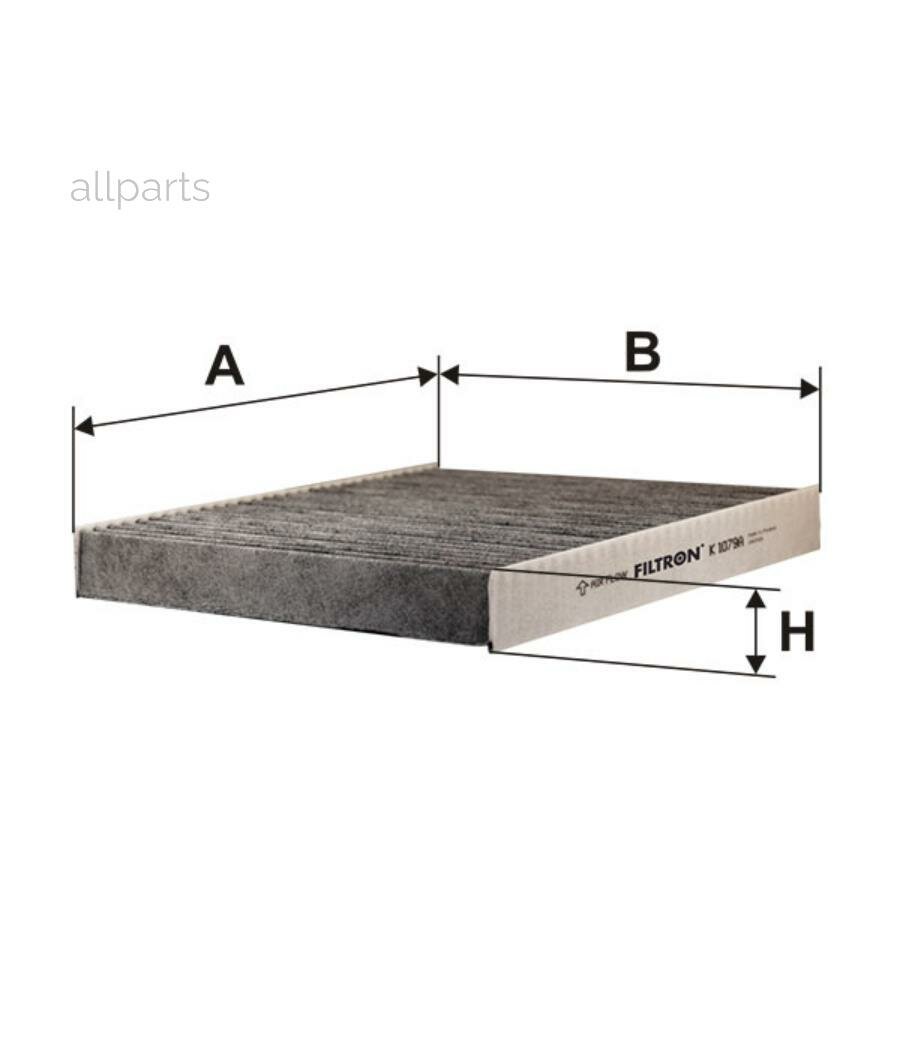 FILTRON K1079A Фильтр салона AUDI/VW/SKODA/SEATс актив. углем