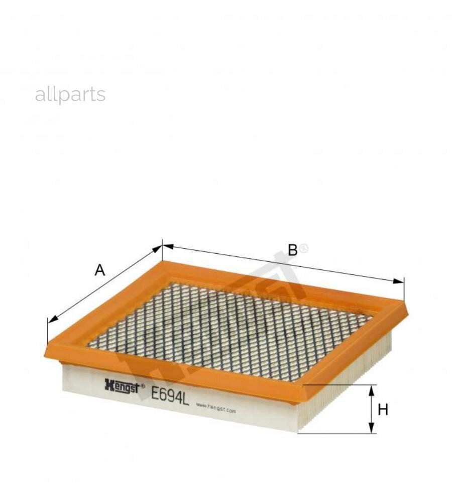 HENGST FILTER E694L Фильтр возд. NISSAN MICRA , NOTE 1.0-1.4L