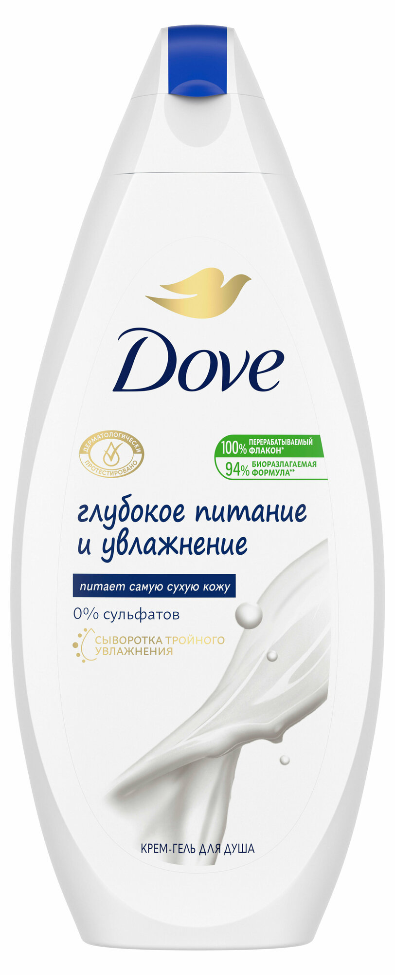 Гель для душа Dove Глубокое питание и увлажнение, 250 мл