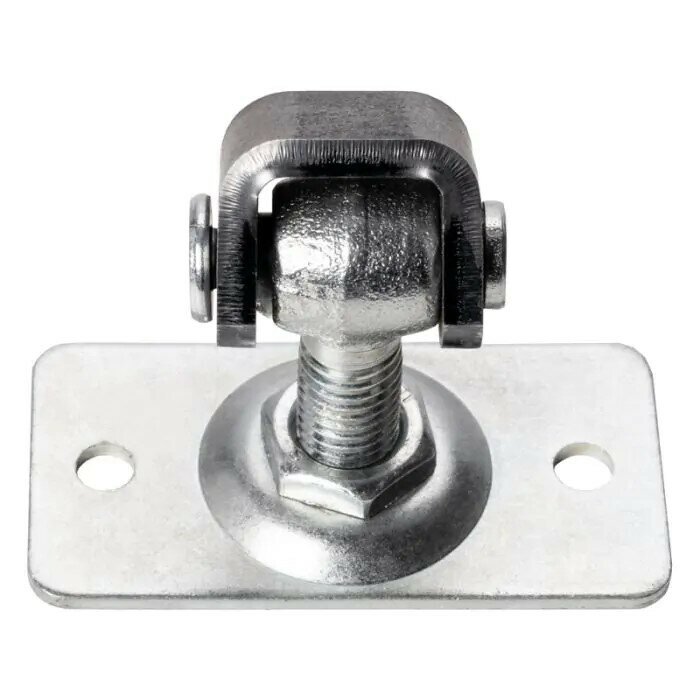 Регулируемая петля с пластиной 75х38 мм, резьба М12. Для калитки и ворот.