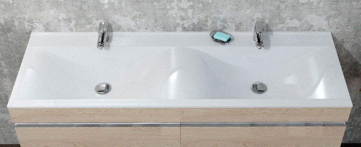 Раковина Velvex Pulsus 140 см rkPUL.140-81