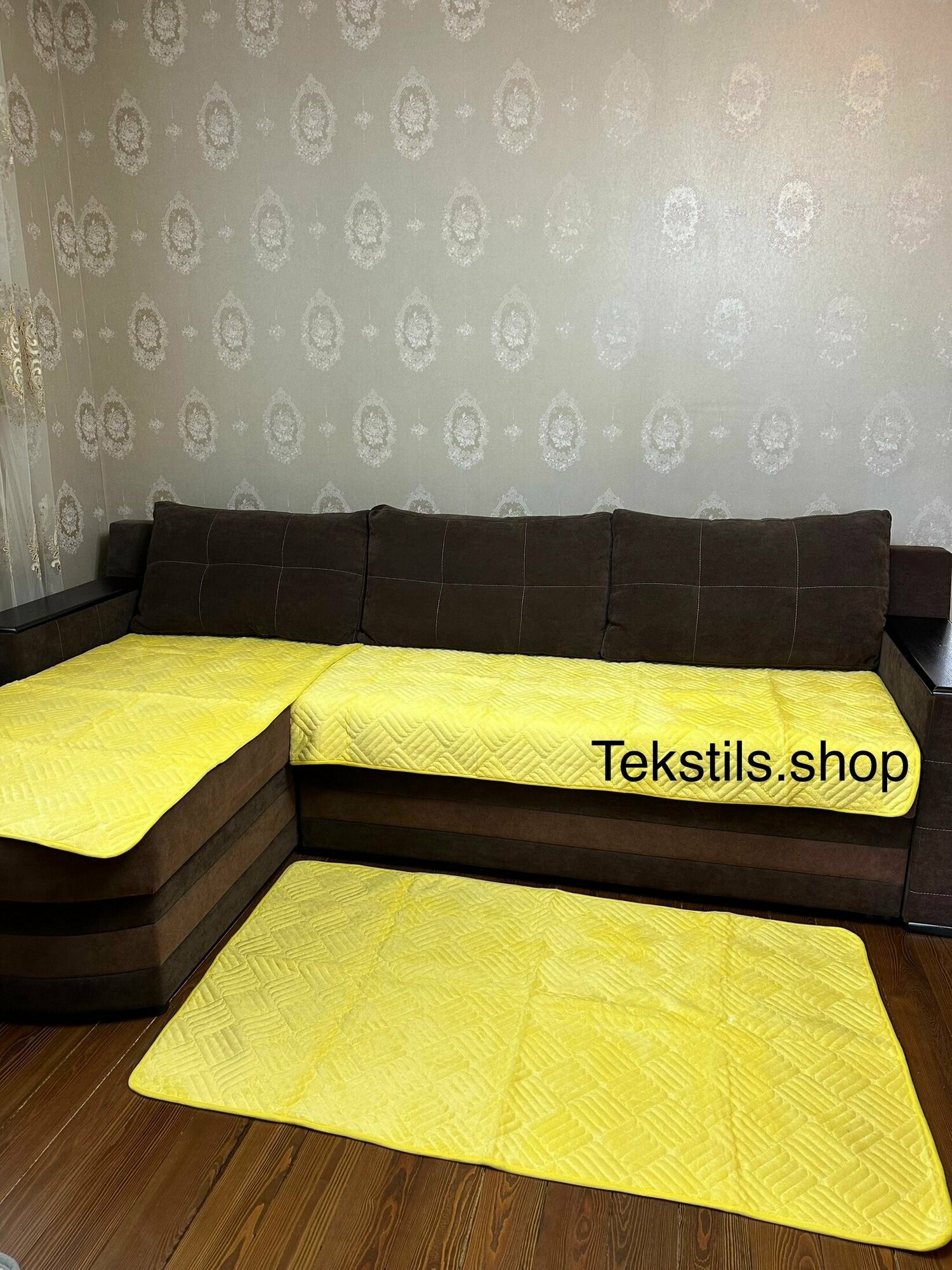 Накидка на угловой диван , накидки на диван 2 кресла