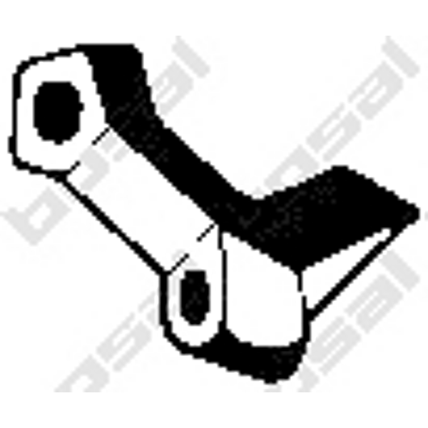 BOSAL 255-102 (1J0253144A / 1J0253144A / 1J0253144J) крепление глушителя\ audi, seat, skoda, VW 1.4-1.9td 96
