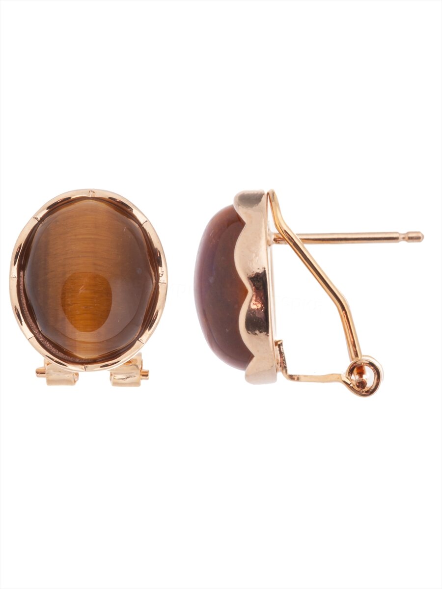 Серьги, тигровый глаз