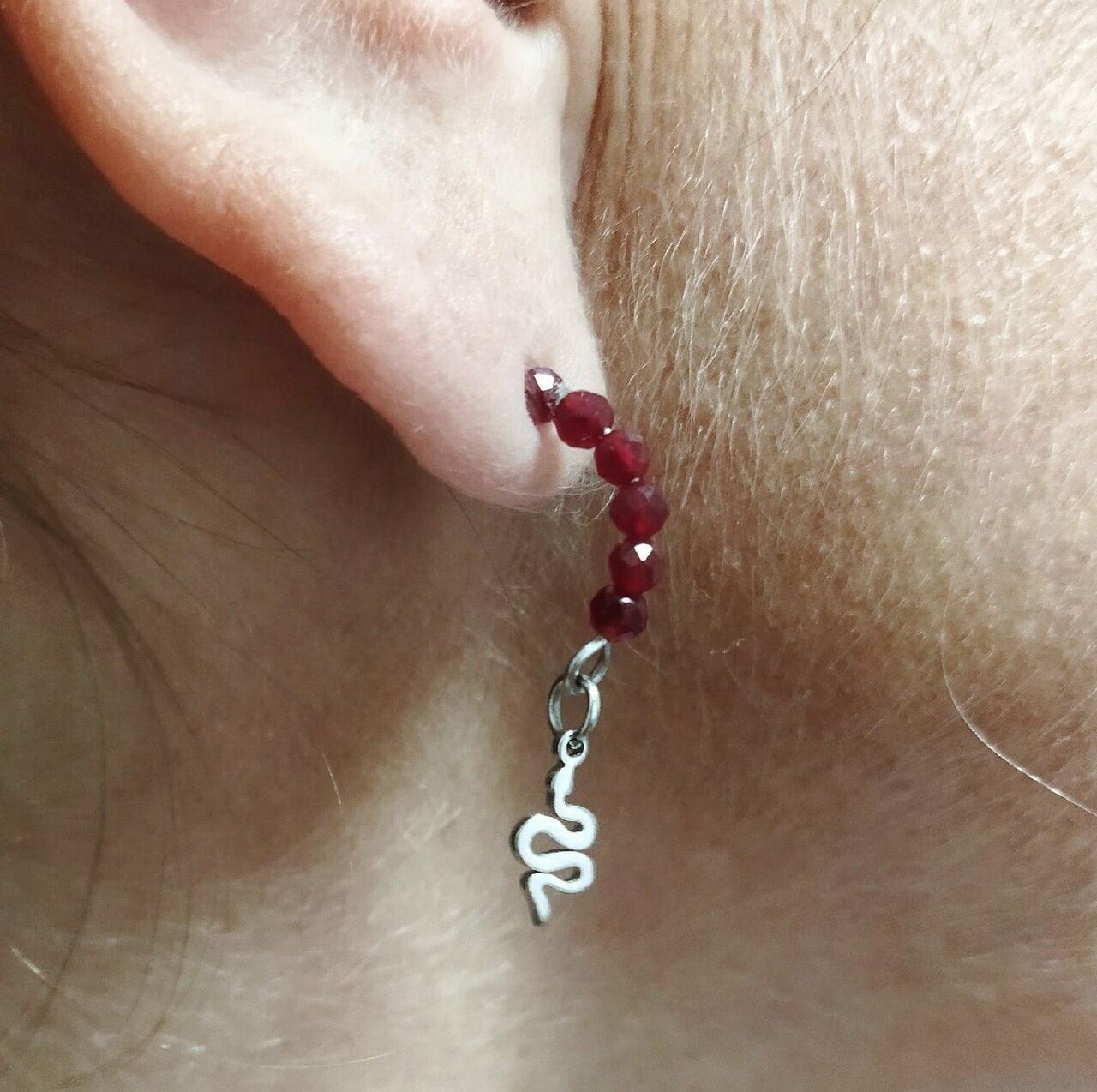 Серьги, шпинель