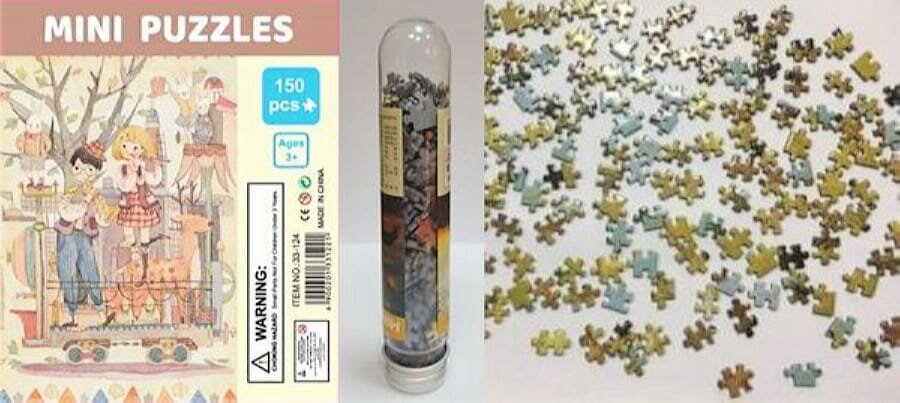 ПазлыВКолбе 150 деталей. Музыканты MINI PUZZLES (10*15 см) 33-124, (YIWU XINSHIXIAN ARTS AND CRAFTS CO,
