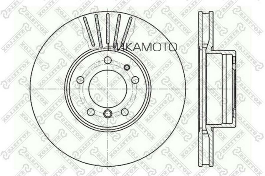 STELLOX 60201532VSX диск тормозной передний!\ BMW E38/E39 3.5/4.0/5.0 M60/M62/M70/M73 95>