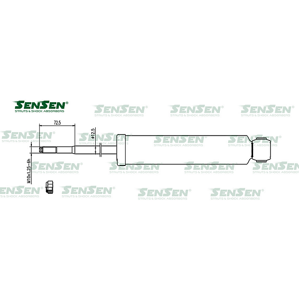 SENSEN 32130557 амортизатор задний Mazda (Мазда) cx-7