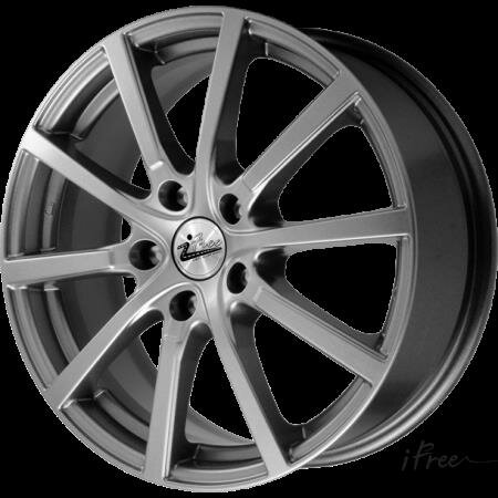 Диск автомобильный литой iFree Big Byz 17x7 5x114.3 et35 dia67.1 Серый тёмный глянцевый