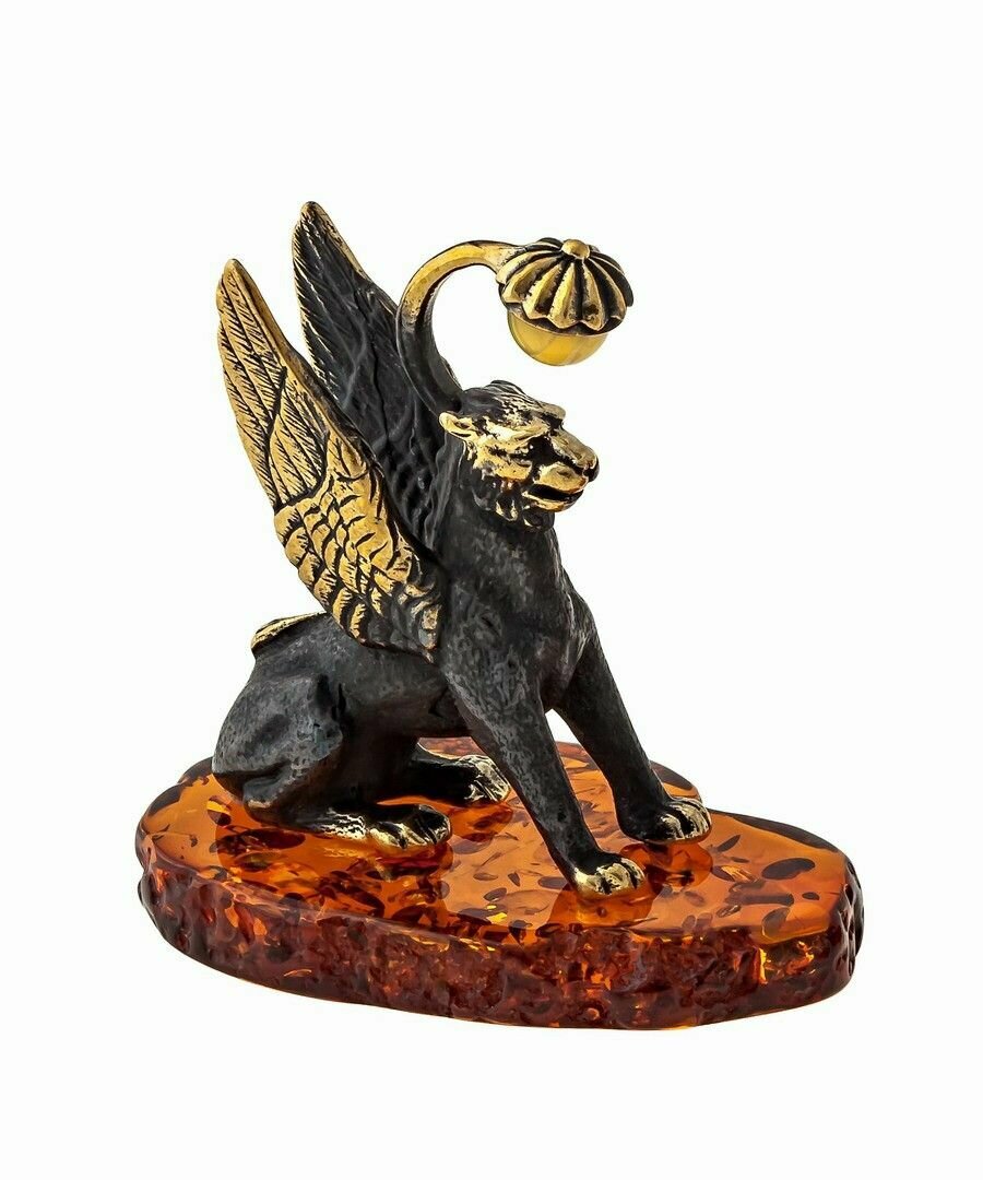 Грифон маленький, коньячный 1219