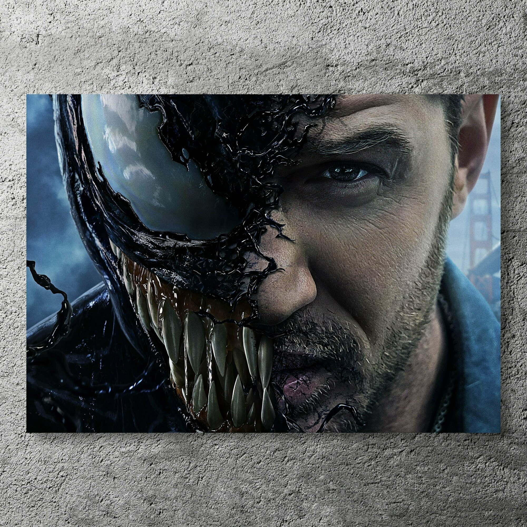 Картина на холсте "MARVEL. Веном" 70х50см/ Картина для интерьера дома марвел