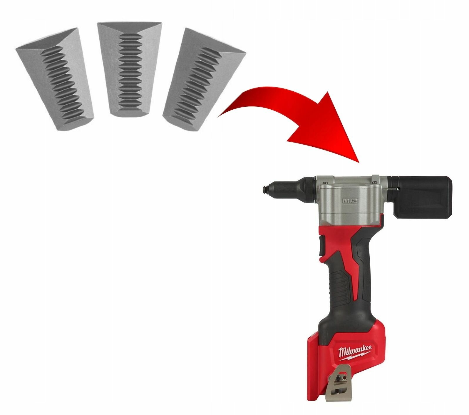 Губки для заклепочника Milwaukee M12 BPRT -профессиональный инструмент