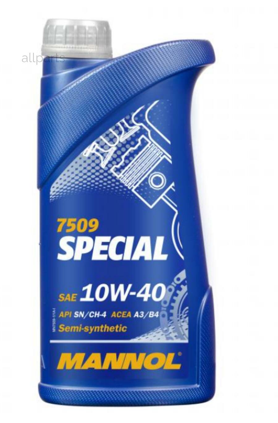 MANNOL MN75091 7509 MANNOL SPECIAL 10W40 1L масло моторное! полусинт.\ API SN/CH-4, ACEA A3/B4