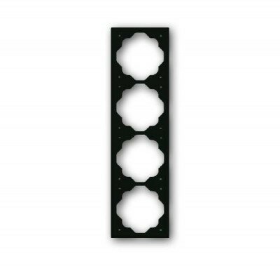 Рамка ABB Impuls 4-ая черный бриллиант 1754-0-3617