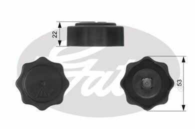 Крышка расширительного бачка GATES RC229