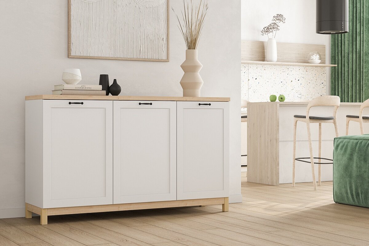 Комод МебельЛэнд24 Техас - 11 МДФ 165x45x93 трехдверный