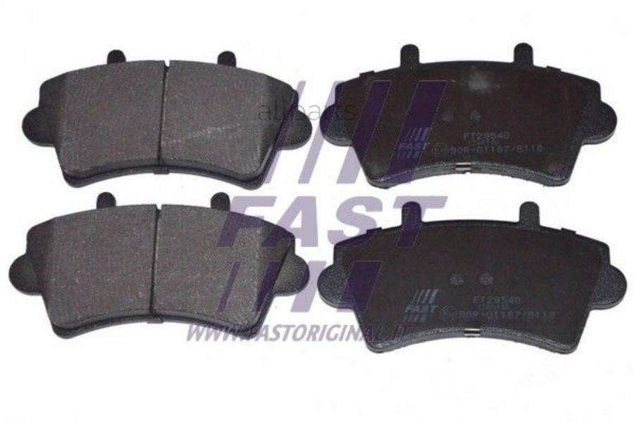 FAST FT29540 колодки тормозные RENAULT MASTER 98> перед без датчика 03>