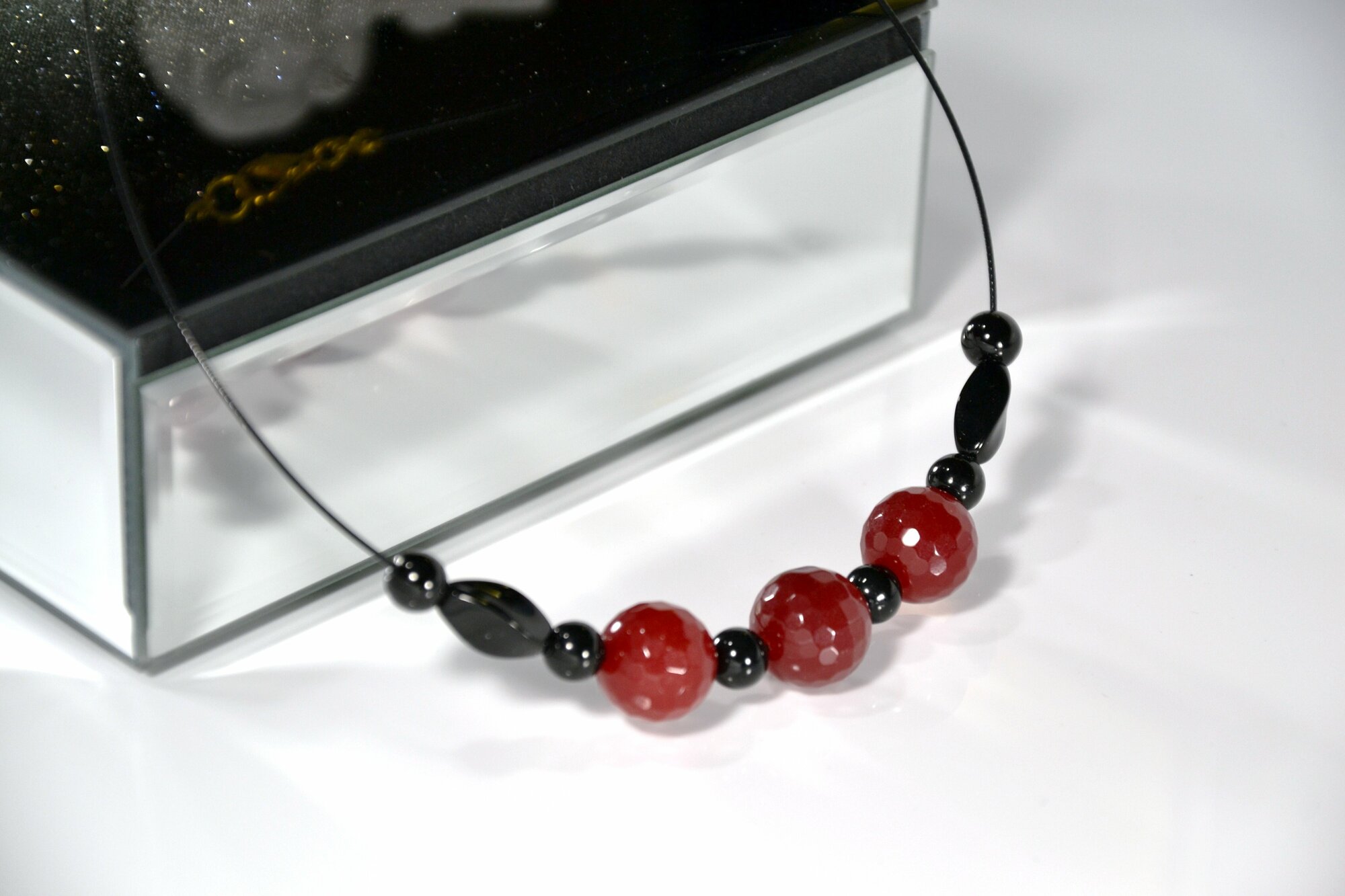 Колье, агат