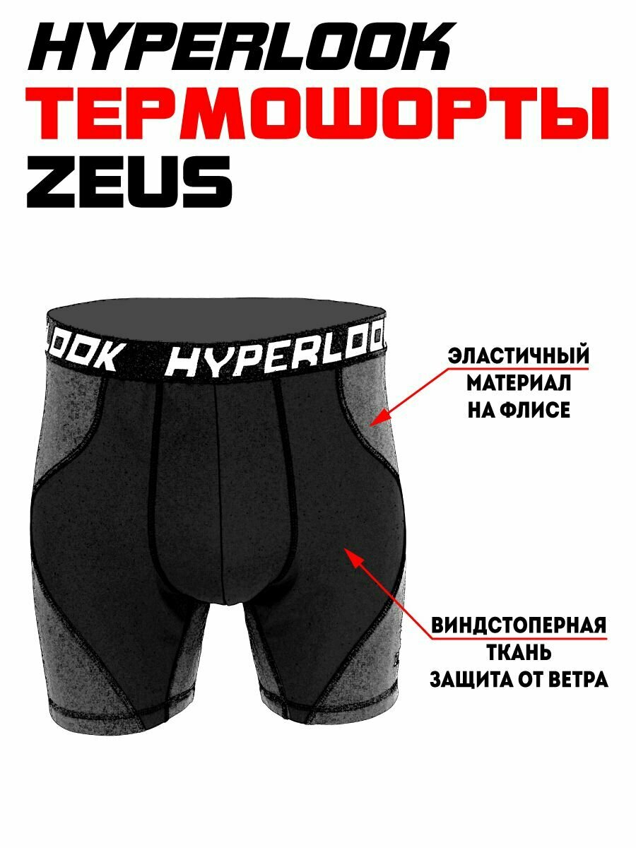 Термошорты Hyperlook Базовая коллекция, размер S, черный — фото 1