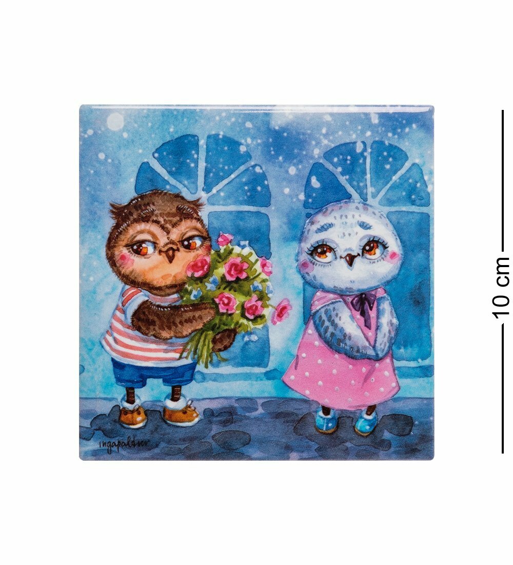 Магнит 'Нежные мгновения' 10х10