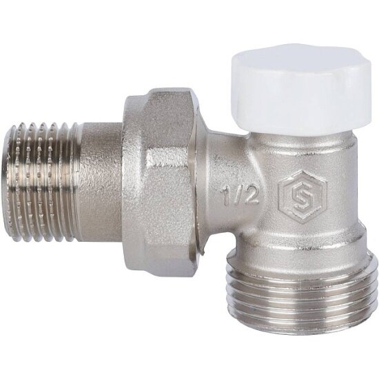 Клапан Stout SVL 1/2" х 3/4"ЕК, запорно-балансировочный угловой