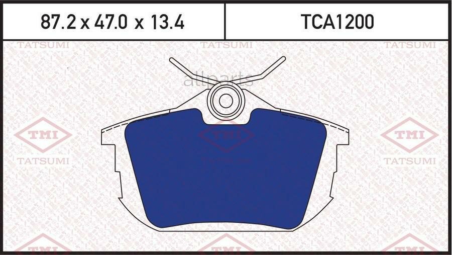 TATSUMI TCA1200 Колодки тормозные дисковые задние